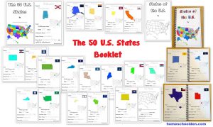 USA States and Capitals Packet - Homeschool Den
