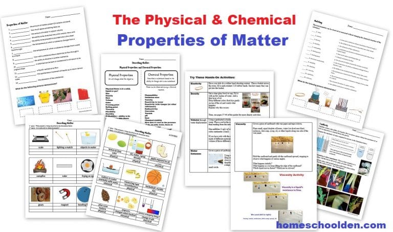 Properties of Matter - Interactive Notebook Activity - Homeschool Den