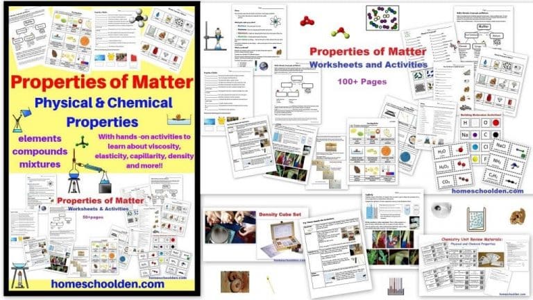 Properties of Matter Worksheets and Activities - Homeschool Den