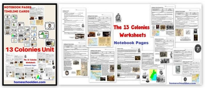 13 Colonies Packet - Homeschool Den