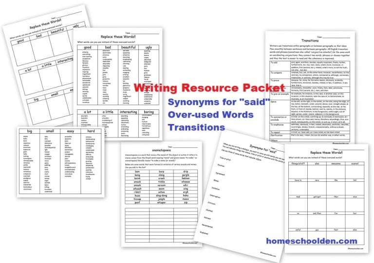 Writing Resource BUNDLE - Homeschool Den