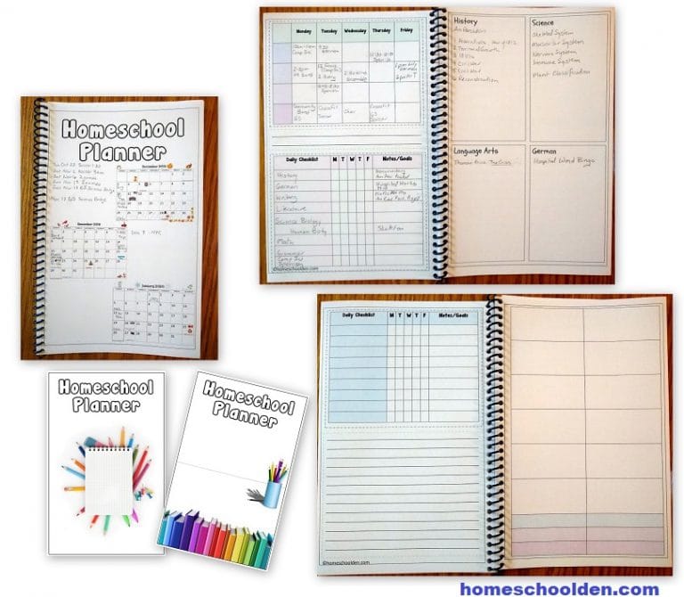 Free Homeschool Planner and Discovery Journal - Homeschool Den