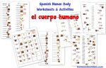 Spanish Human Body Worksheets & Activities - el cuerpo humano ...