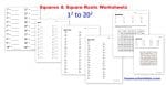 Square and Square Roots Worksheets, Games and Activities - Homeschool Den