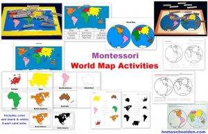 Montessori World Map Activities - Homeschool Den