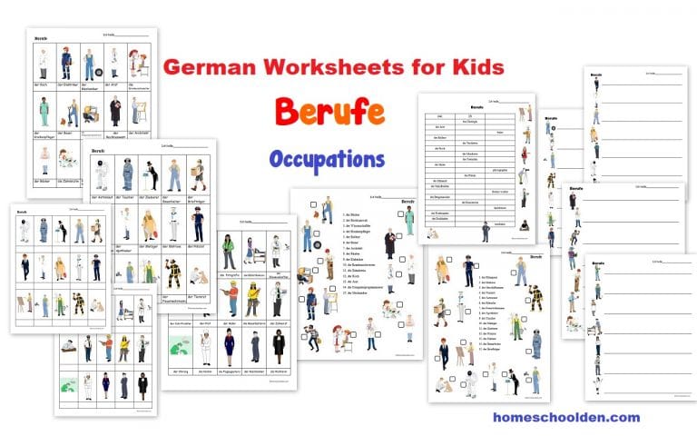 Free German Worksheet Packet on Animals - Homeschool Den