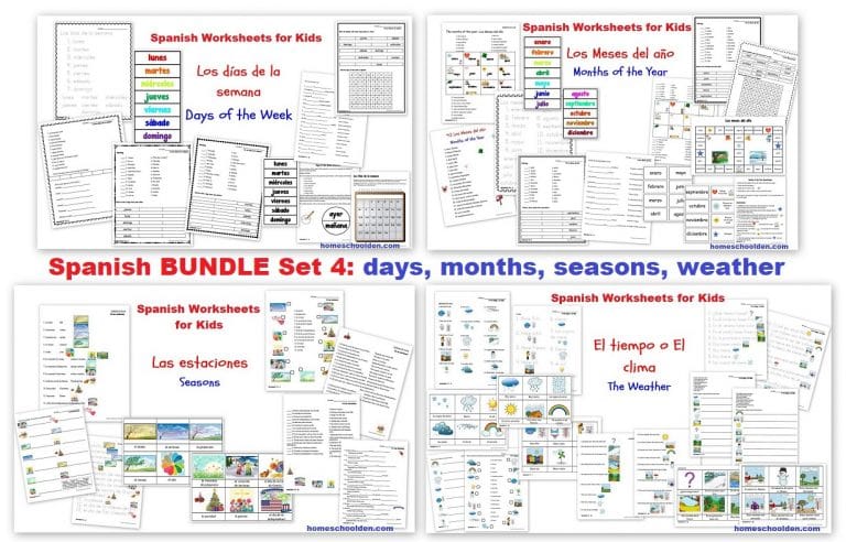 Spanish Worksheets for Kids: Mi Escuela - My School - Homeschool Den