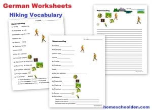 German Worksheets - Nature and Landscapes - Natur und Landschaften ...