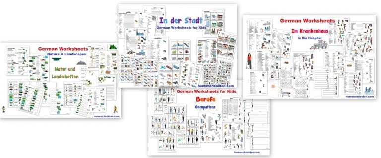 Free German Worksheets for Beginners - Homeschool Den