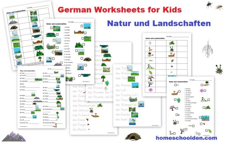 Free German Worksheets for Beginners - Homeschool Den