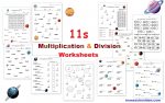 11s Multiplication and Division Worksheets and Activities - Homeschool Den