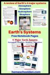 Earth's Systems - Notebook Pages (Free) - Homeschool Den