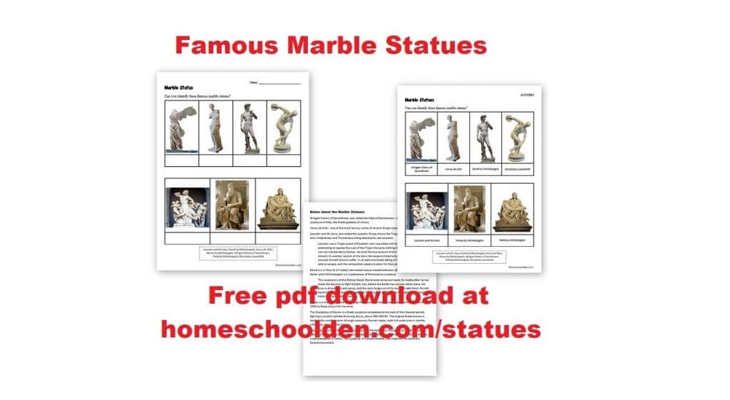 Statues - Homeschool Den