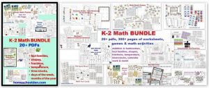 K-2 Math BUNDLE - Homeschool Den