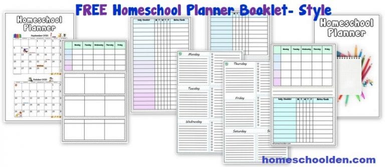 Free Homeschool Planner 2021-2022 - Homeschool Den