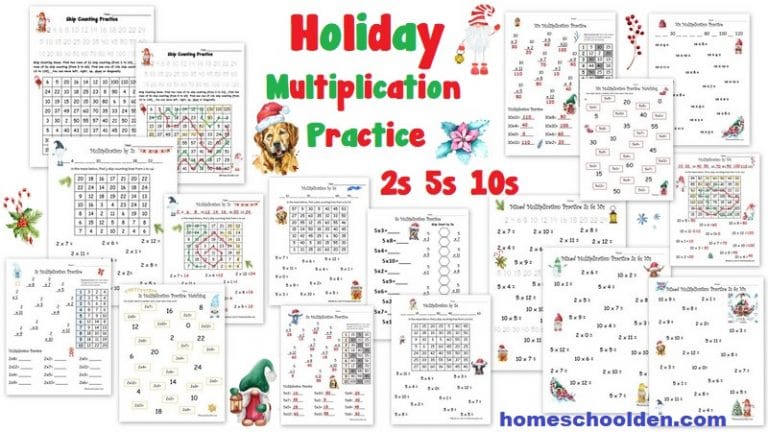 Multiplication - Division Worksheet BUNDLE - Homeschool Den