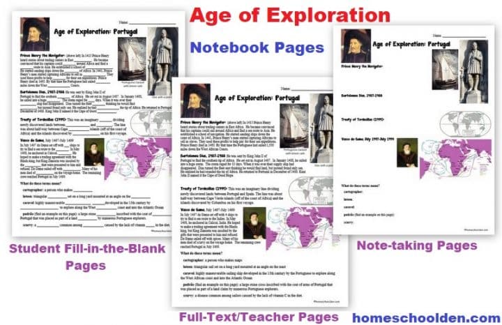 Age of Exploration Packet - Homeschool Den