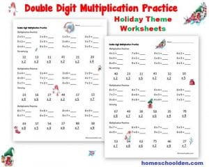 Double Digit Multiplication Practice - Homeschool Den