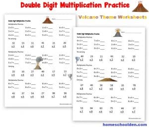 Double Digit Multiplication Practice - Homeschool Den