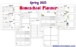 FREE Homeschool Planner for Spring 2023 - Homeschool Den
