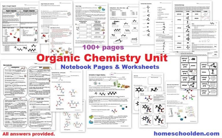 Organic Chemistry Unit - Homeschool Den