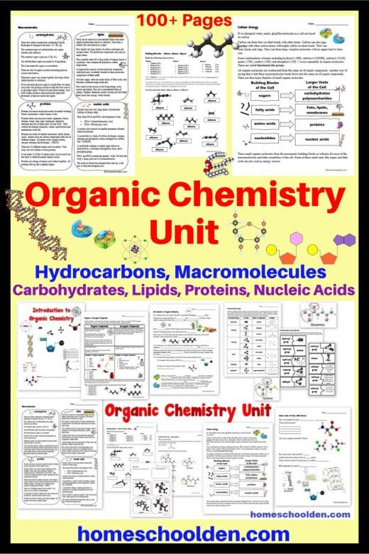 Organic Chemistry Unit - Homeschool Den