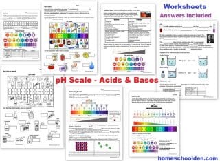 The pH Scale - Acids and Bases Worksheets - Homeschool Den