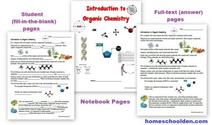 Organic Chemistry Unit - Homeschool Den