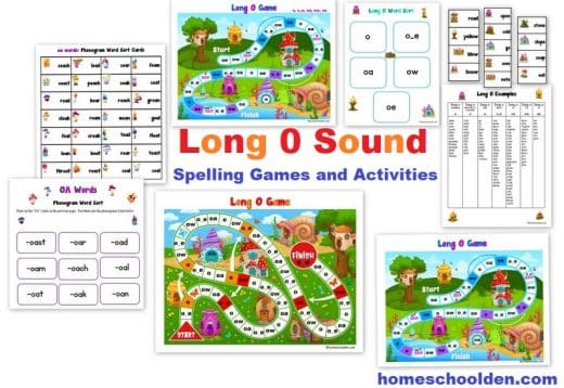 Long O Sound Word Sort and Games - Homeschool Den