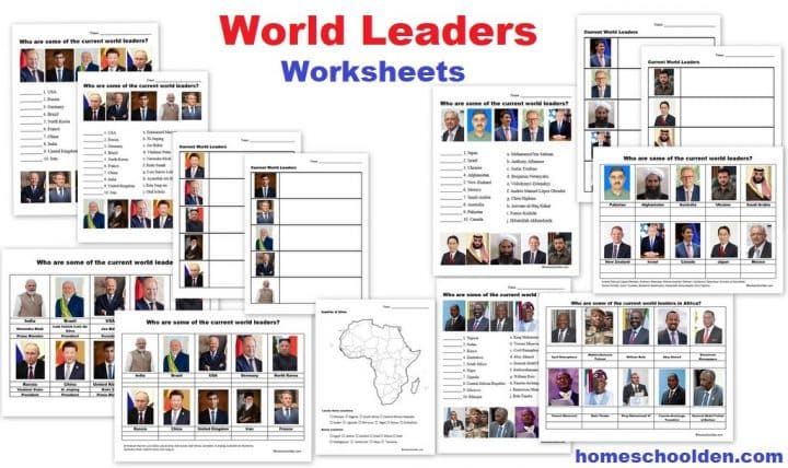 Types of Governments Worksheets - World Leaders (Currently Free ...